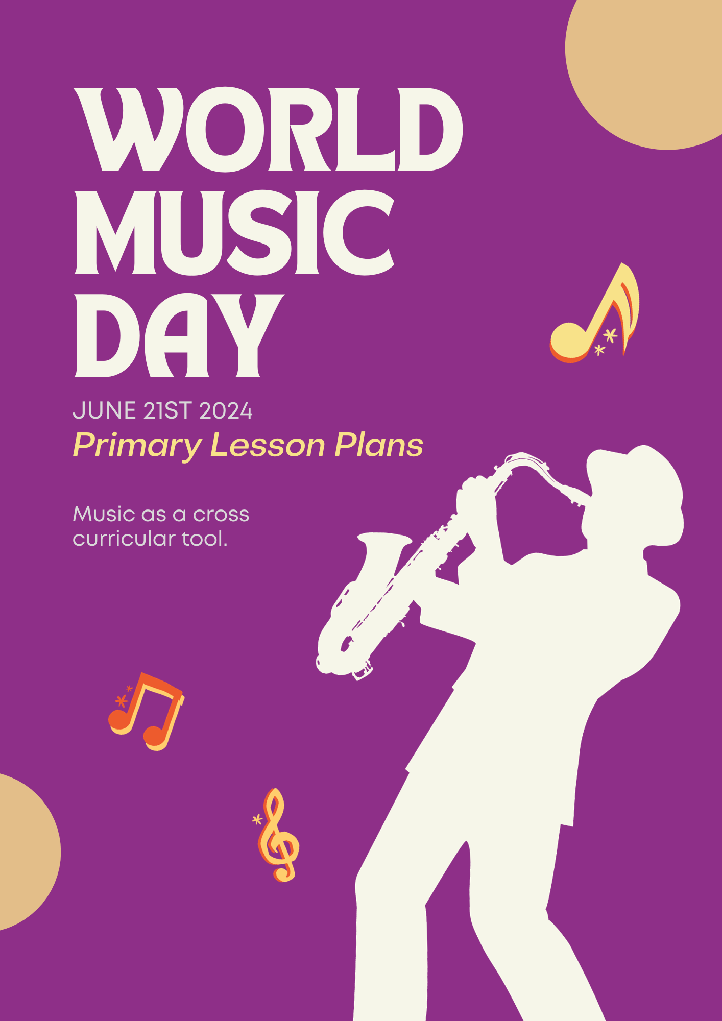 Cross-Curricular Lesson Plan Pack - World Music Day 2024