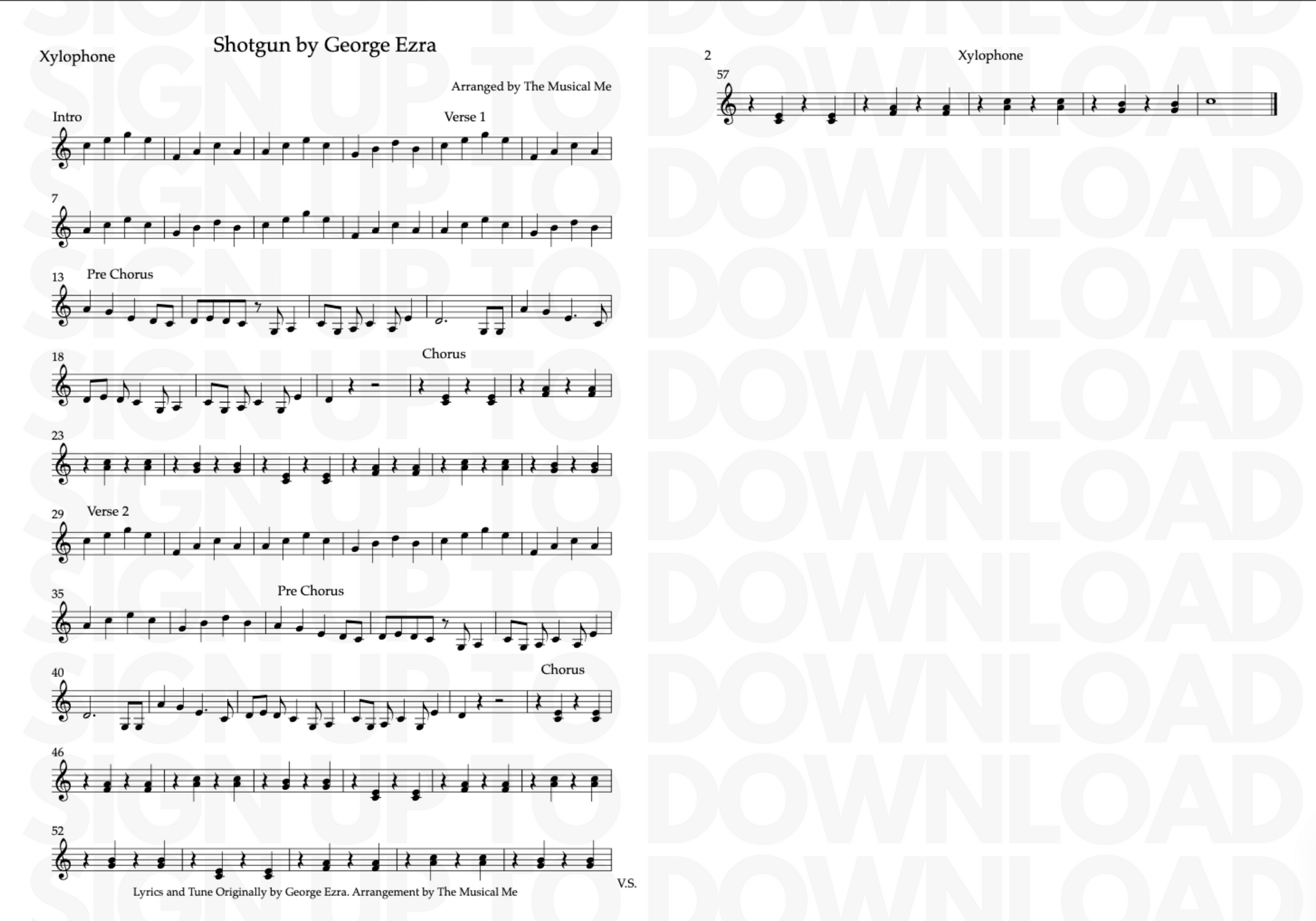 Shotgun - Easy Band Score - World Music Day 2024