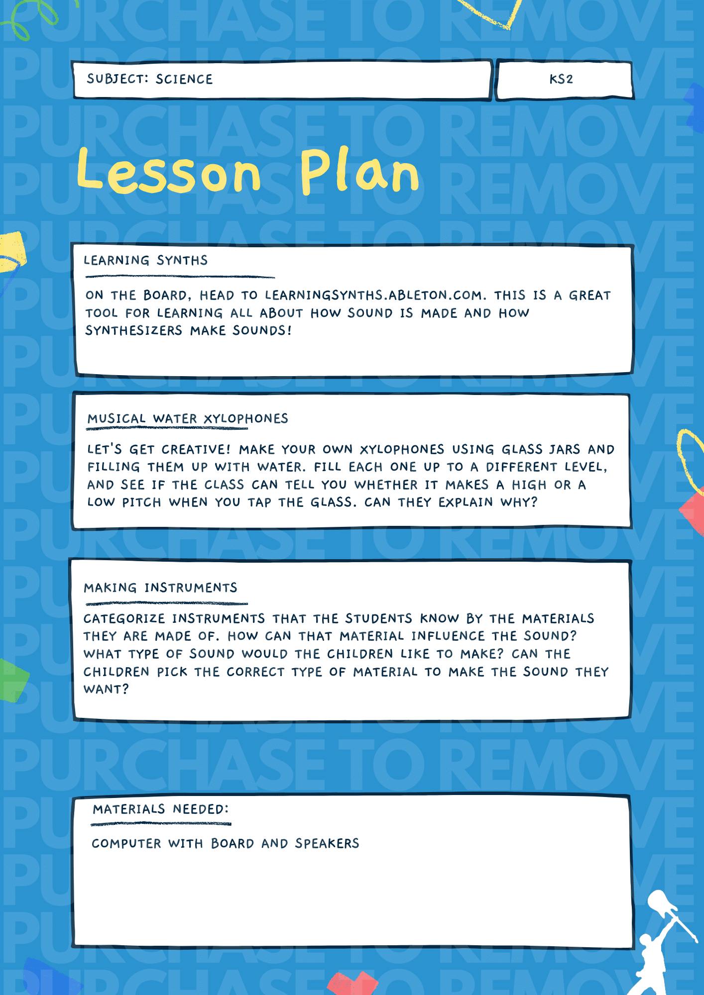 Cross-Curricular Lesson Plan Pack - World Music Day 2023