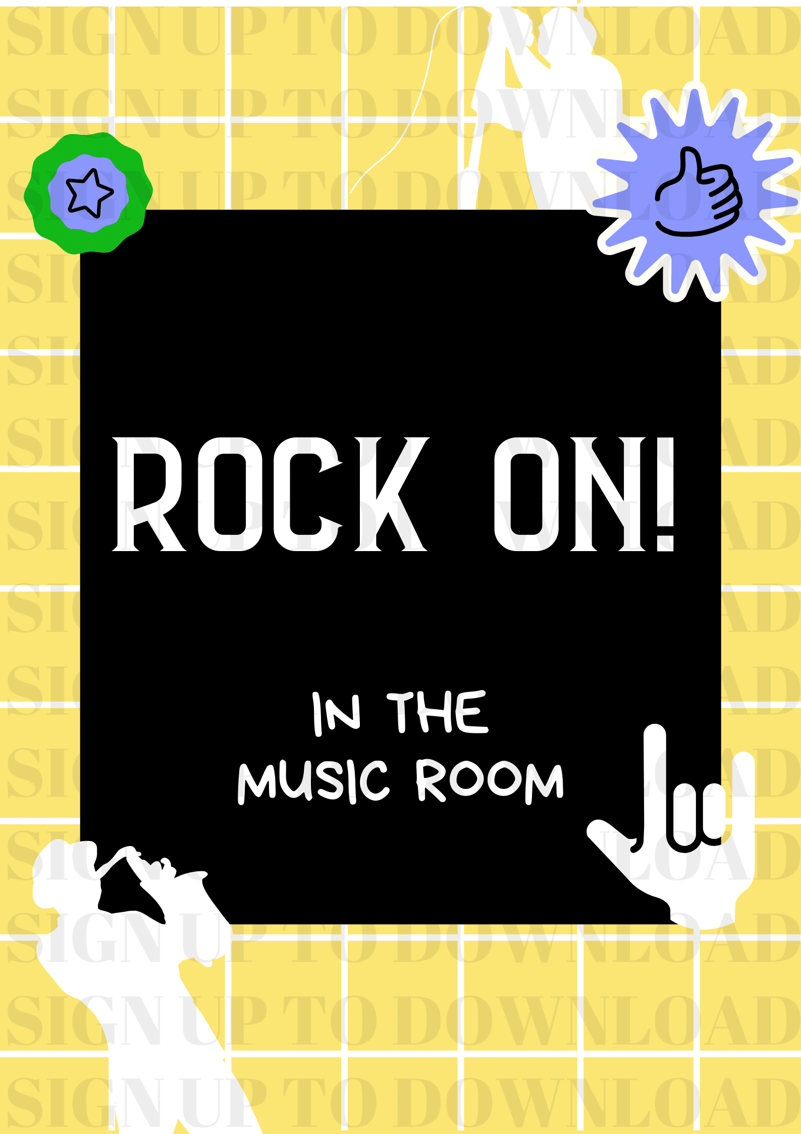 Music Room Decor - Welcome Signs - World Music Day 2024