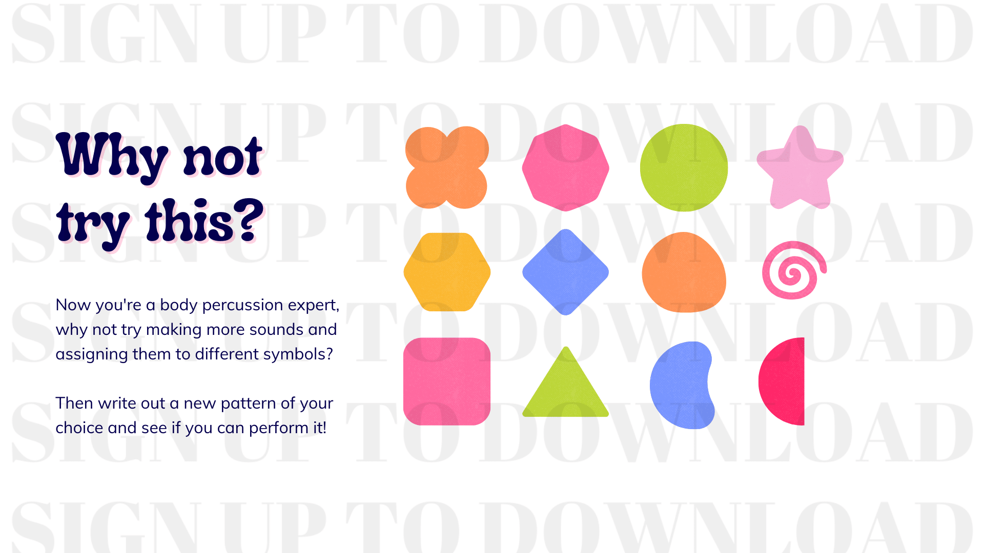 Composing Body Percussion - PowerPoint Presentation - World Music Day 2024