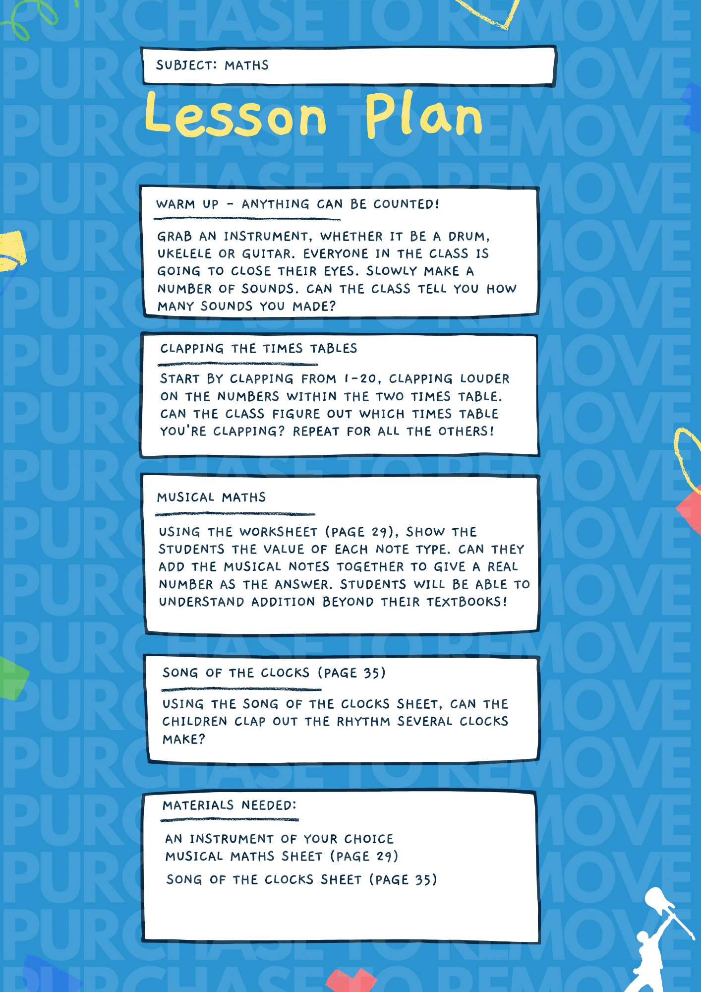 Cross-Curricular Lesson Plan Pack - World Music Day 2024