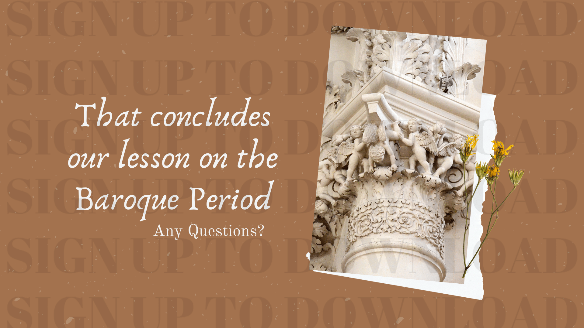 The Baroque Period - Presentation - World Music Day 2024