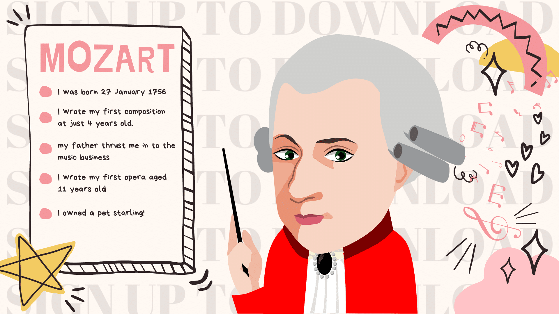 Historical Composers - Music Display Posters - World Music Day 2024