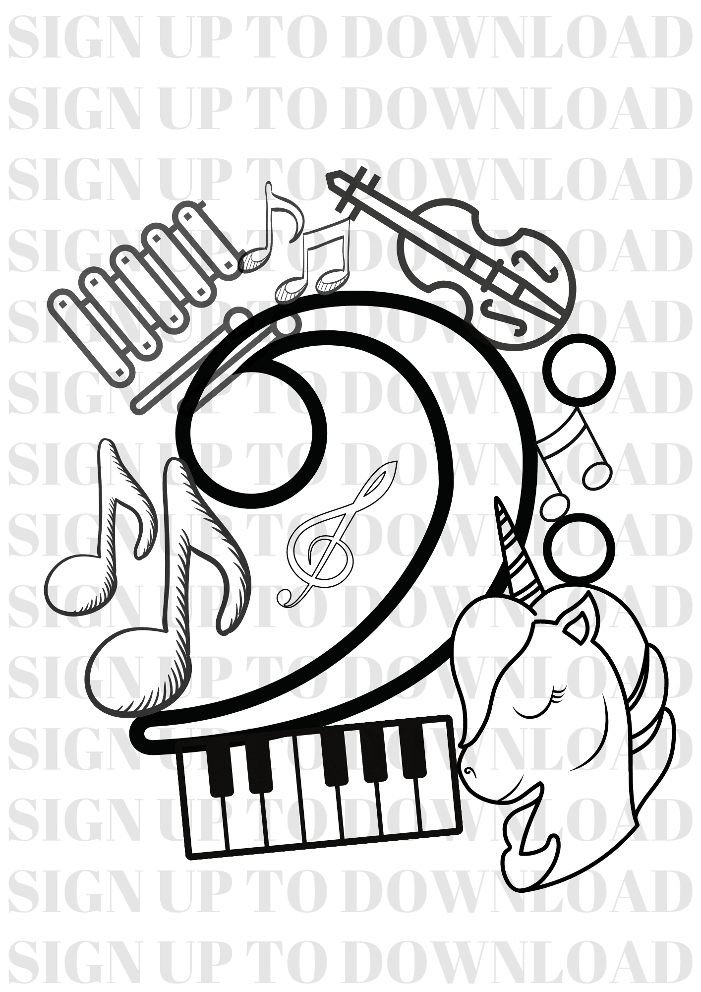 Music Colouring Worksheets - World Music Day 2024