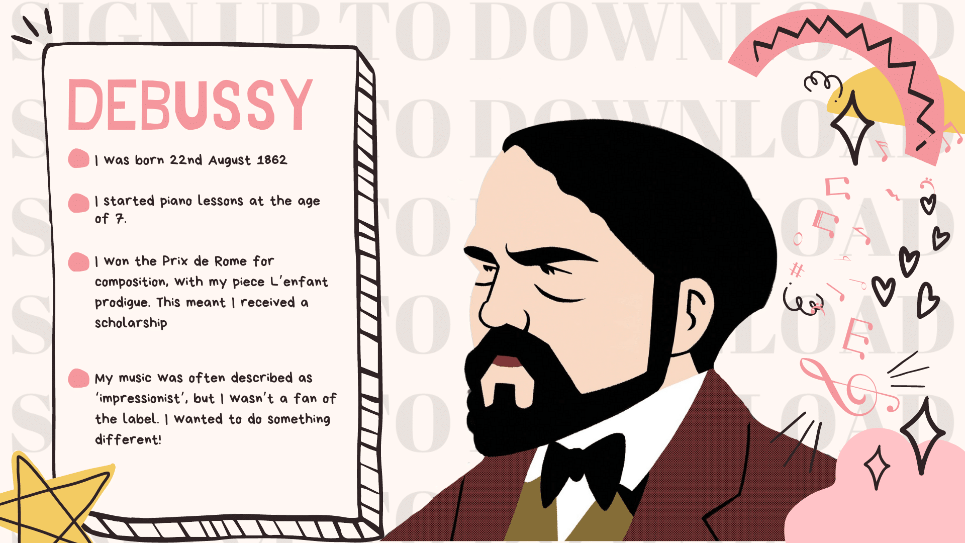 Historical Composers - Music Display Posters - World Music Day 2024